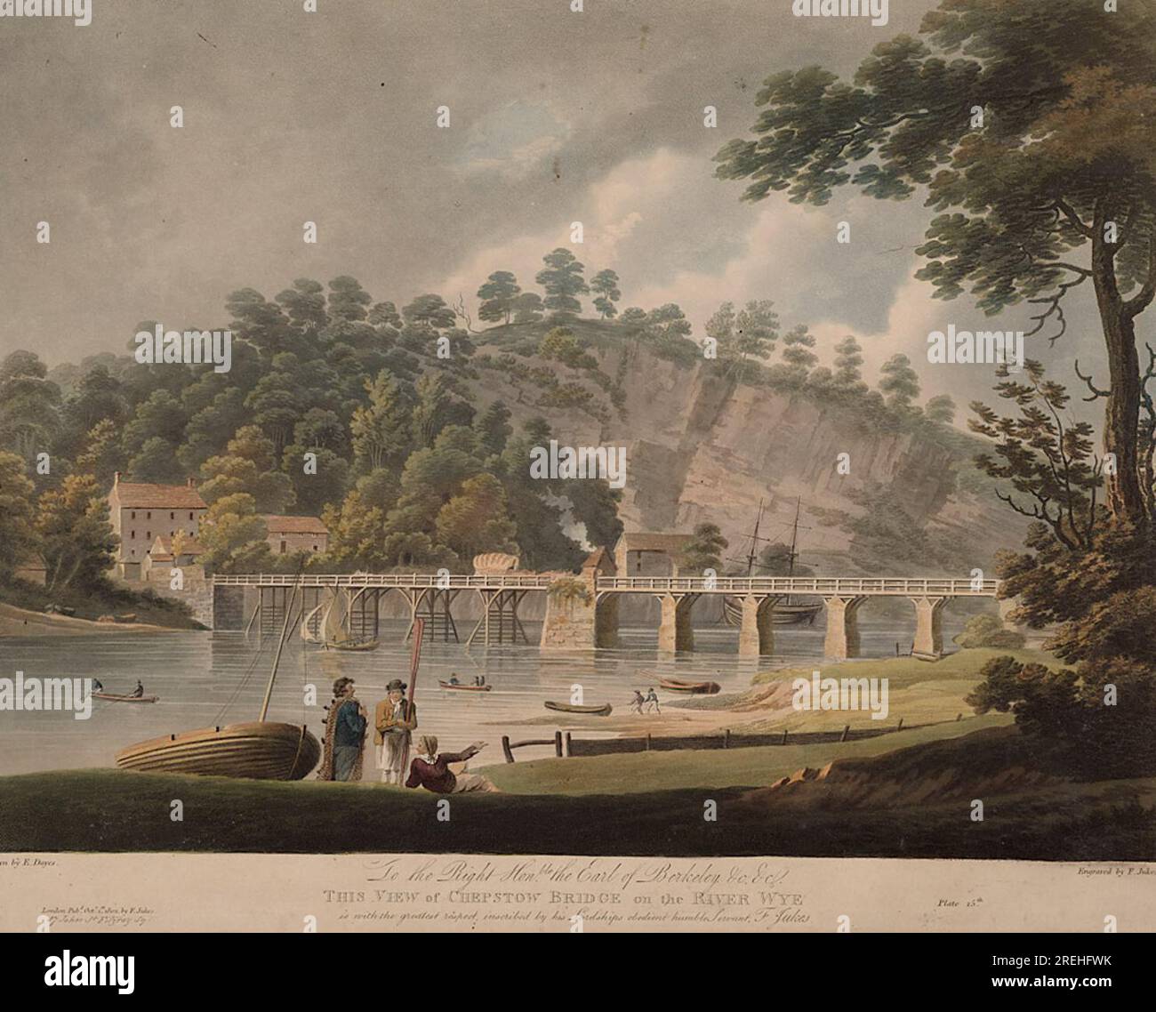 This View of Chepstow Bridge on the River Wye: is by the greatest ...