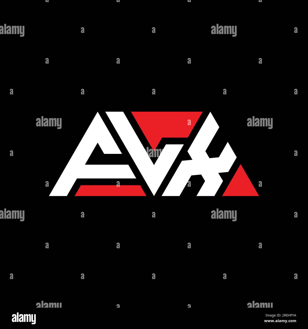 FLX triangle letter logo design with triangle shape. FLX triangle logo ...