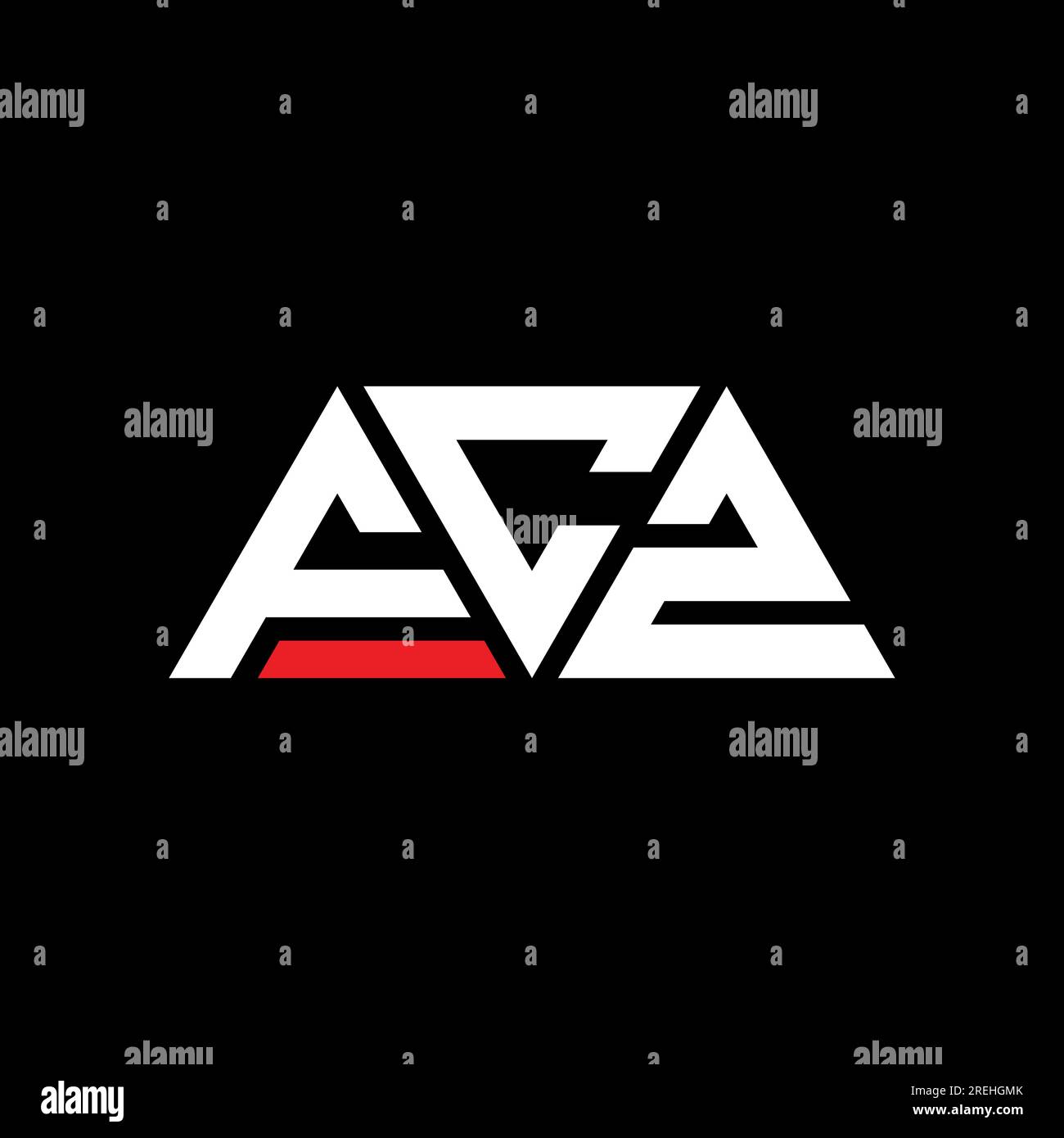 FCZ triangle letter logo design with triangle shape. FCZ triangle logo ...