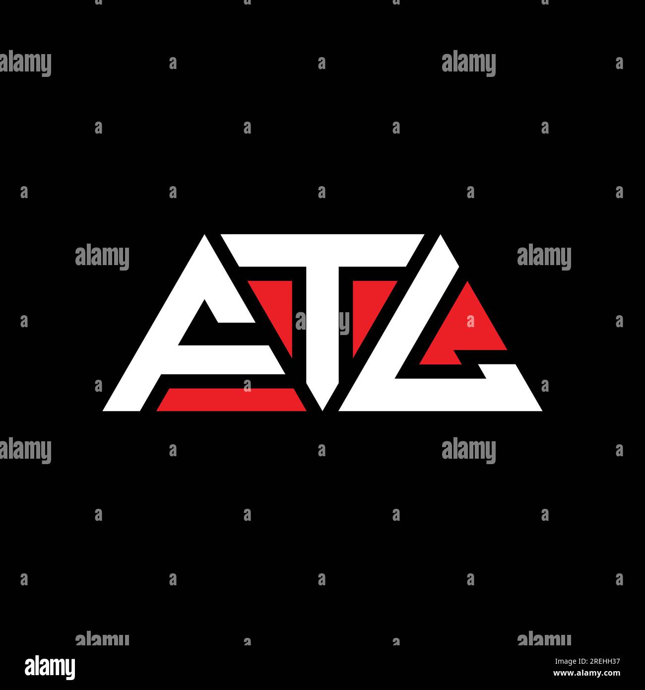 FTL triangle letter logo design with triangle shape. FTL triangle logo ...