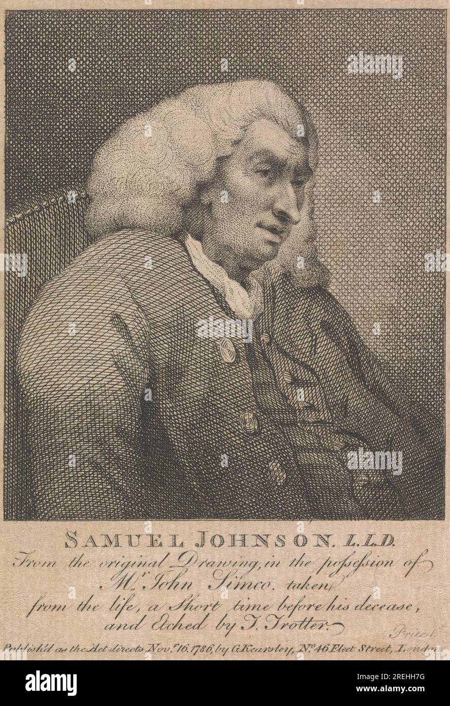 Samuel Johnson by Thomas Trotter Stock Photo - Alamy