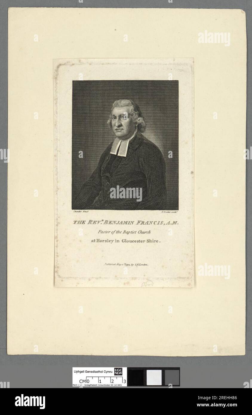 The Revd. Benjamin Francis, A.M 1794 by Thomas Trotter Stock Photo - Alamy