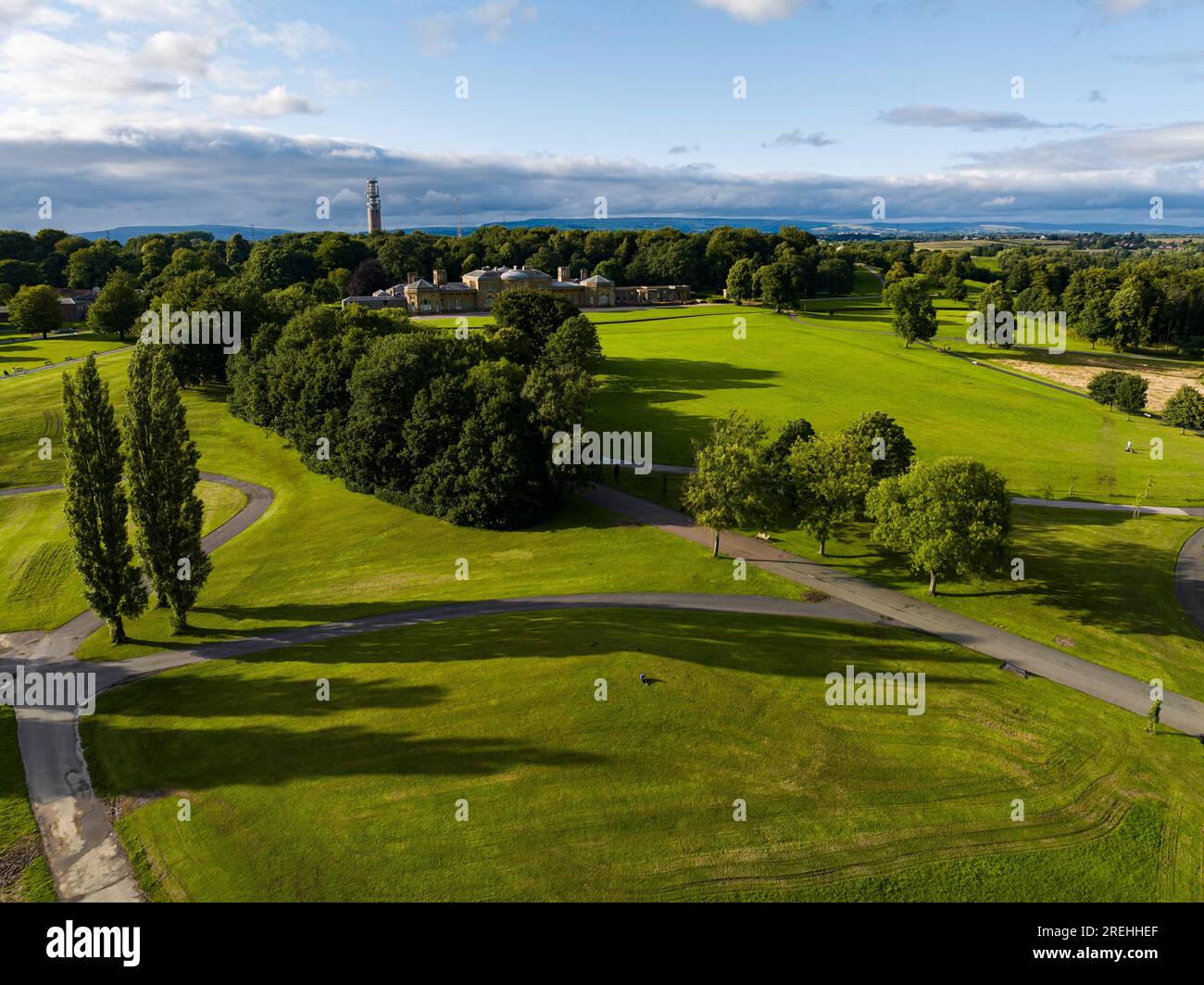 Aerial Photos of Heaton Park, Manchester UK Stock Photo - Alamy