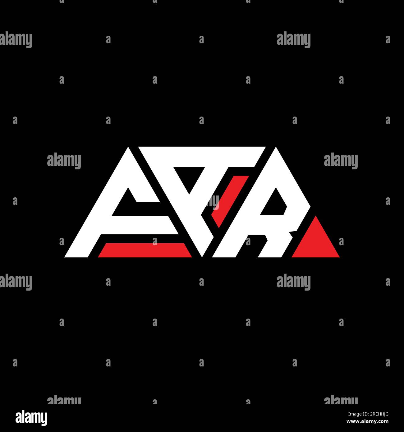 FAR triangle letter logo design with triangle shape. FAR triangle logo ...