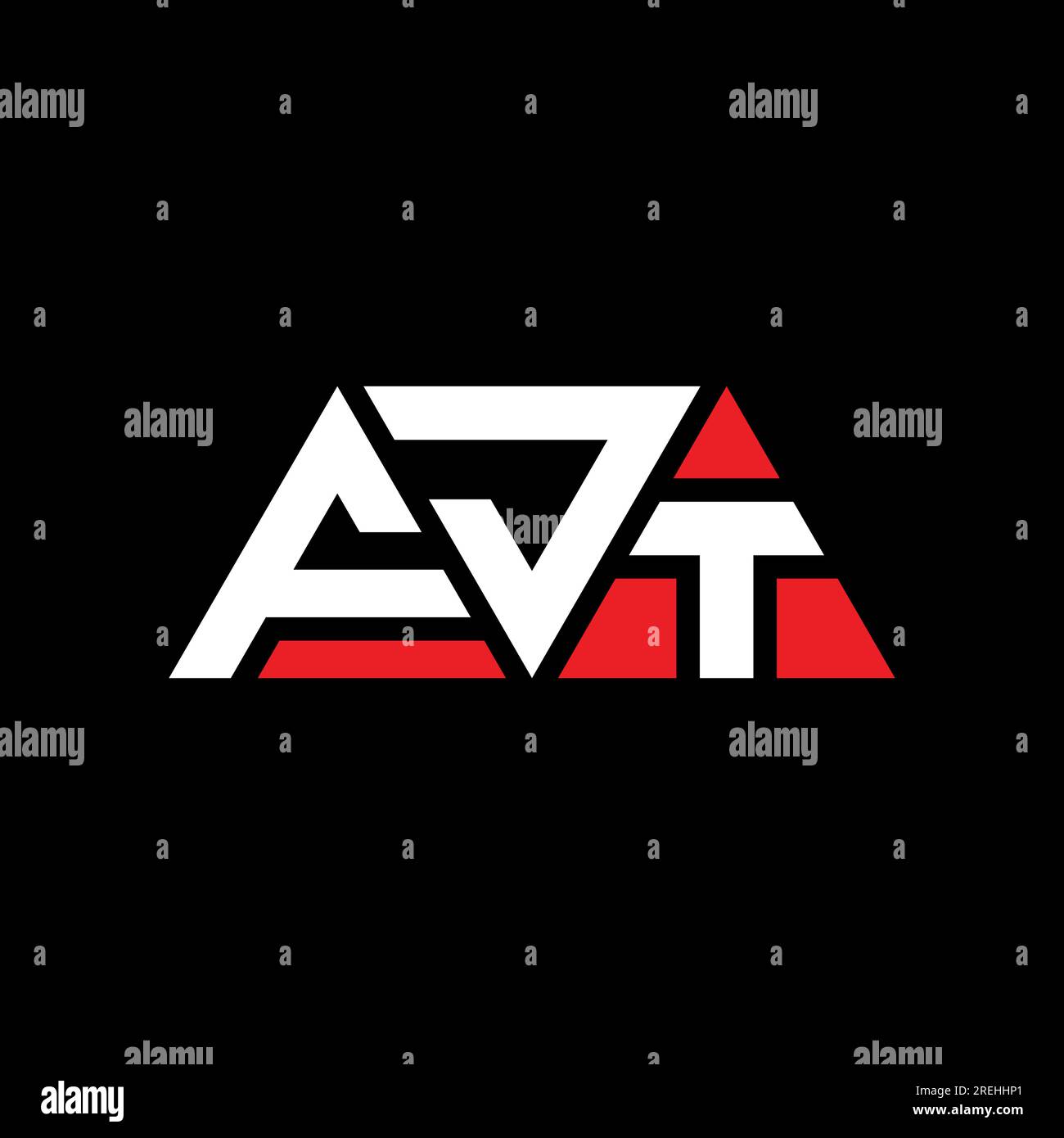 FJT triangle letter logo design with triangle shape. FJT triangle logo ...