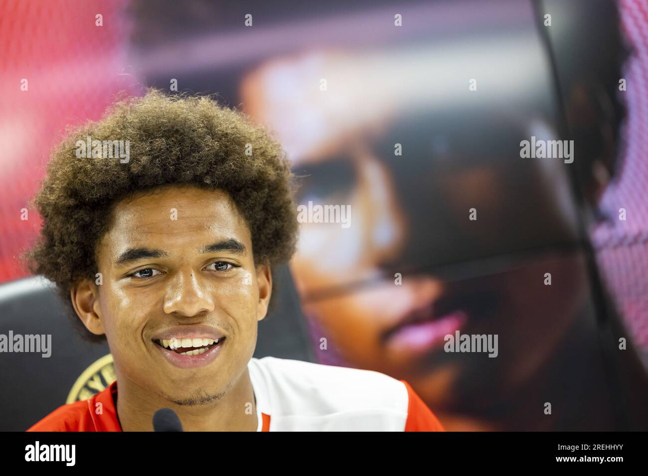 ROTTERDAM - Football player Calvin Stengs during his presentation at ...