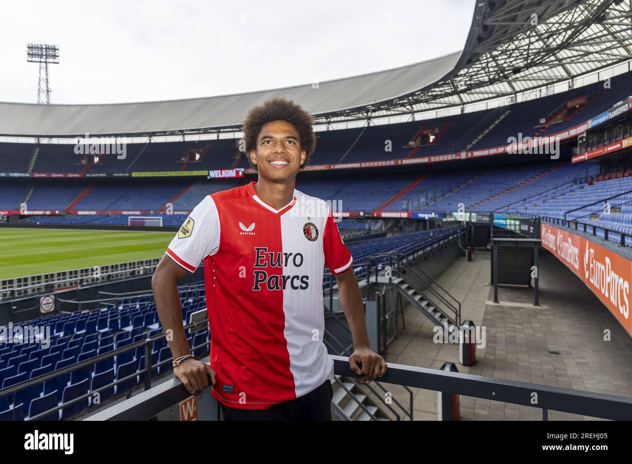 ROTTERDAM - Football player Calvin Stengs during his presentation at ...