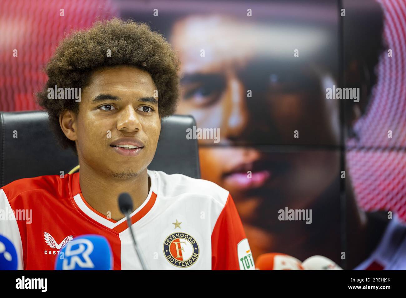ROTTERDAM - Football player Calvin Stengs during his presentation at ...