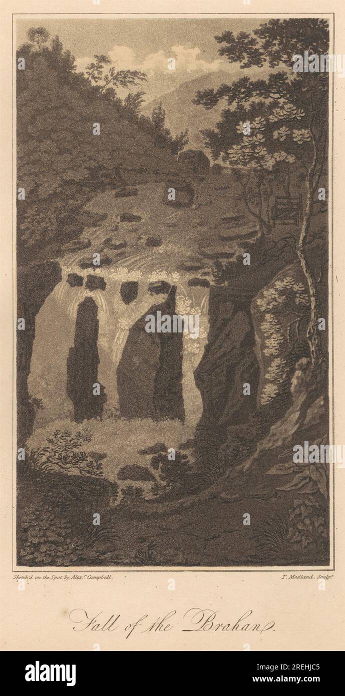 Fall of the Brahan 1802 by Thomas Medland Stock Photo - Alamy