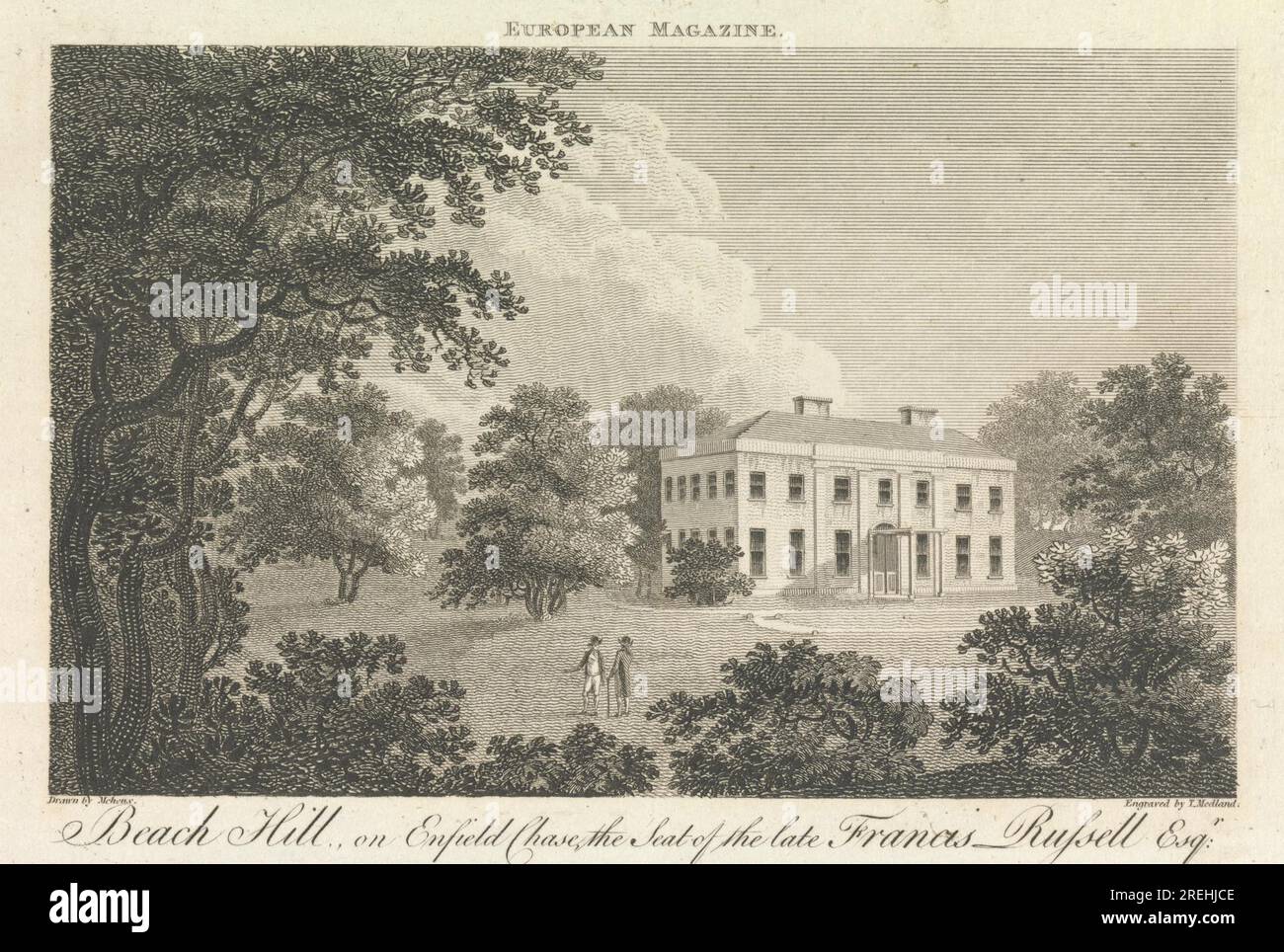 Beach Hill, on Enfield Chase, the Seat of the late Francis Russell ...