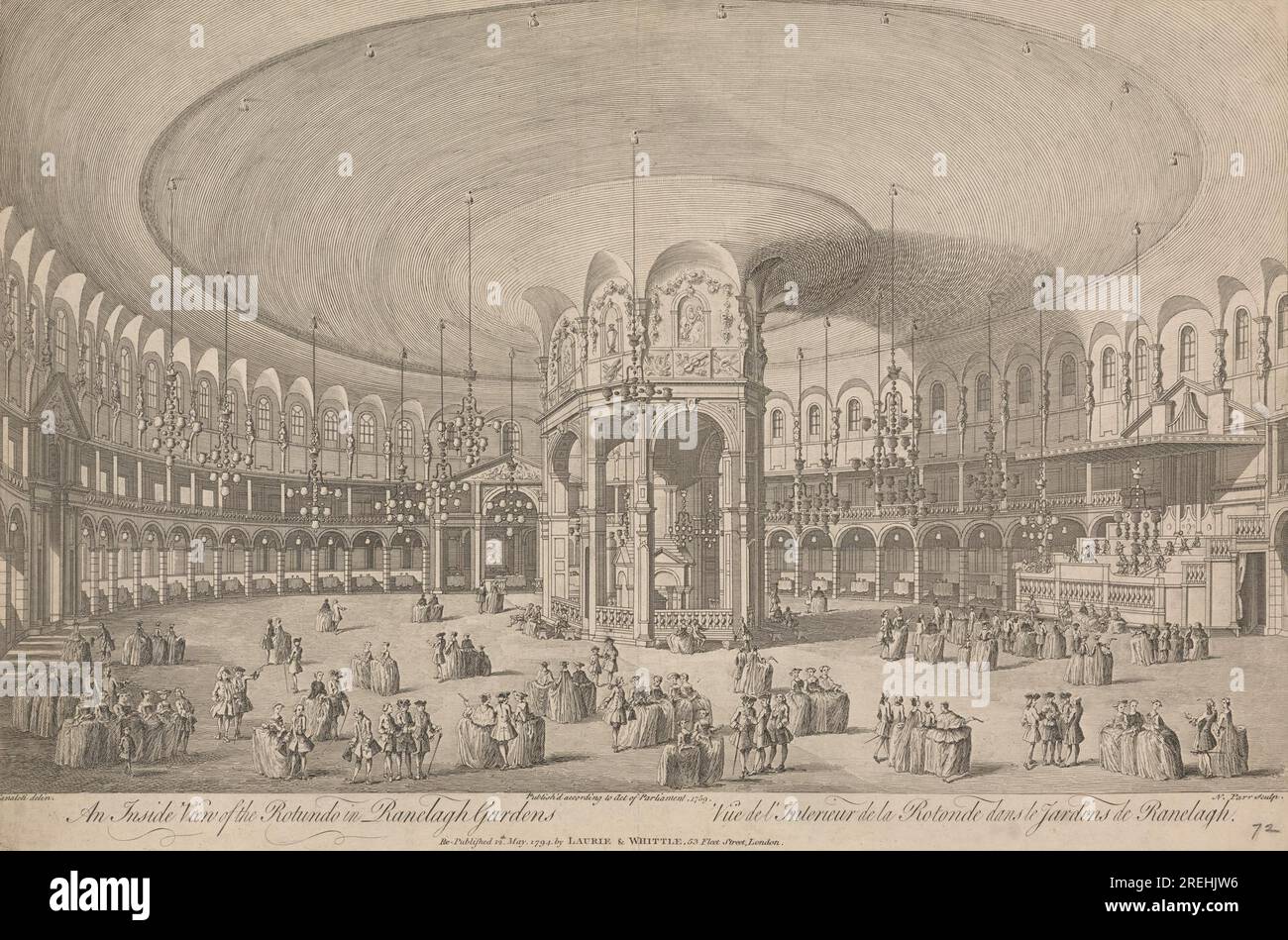 An Inside View of the Rotundo in Ranelagh Gardens 1794 by Nathaniel ...