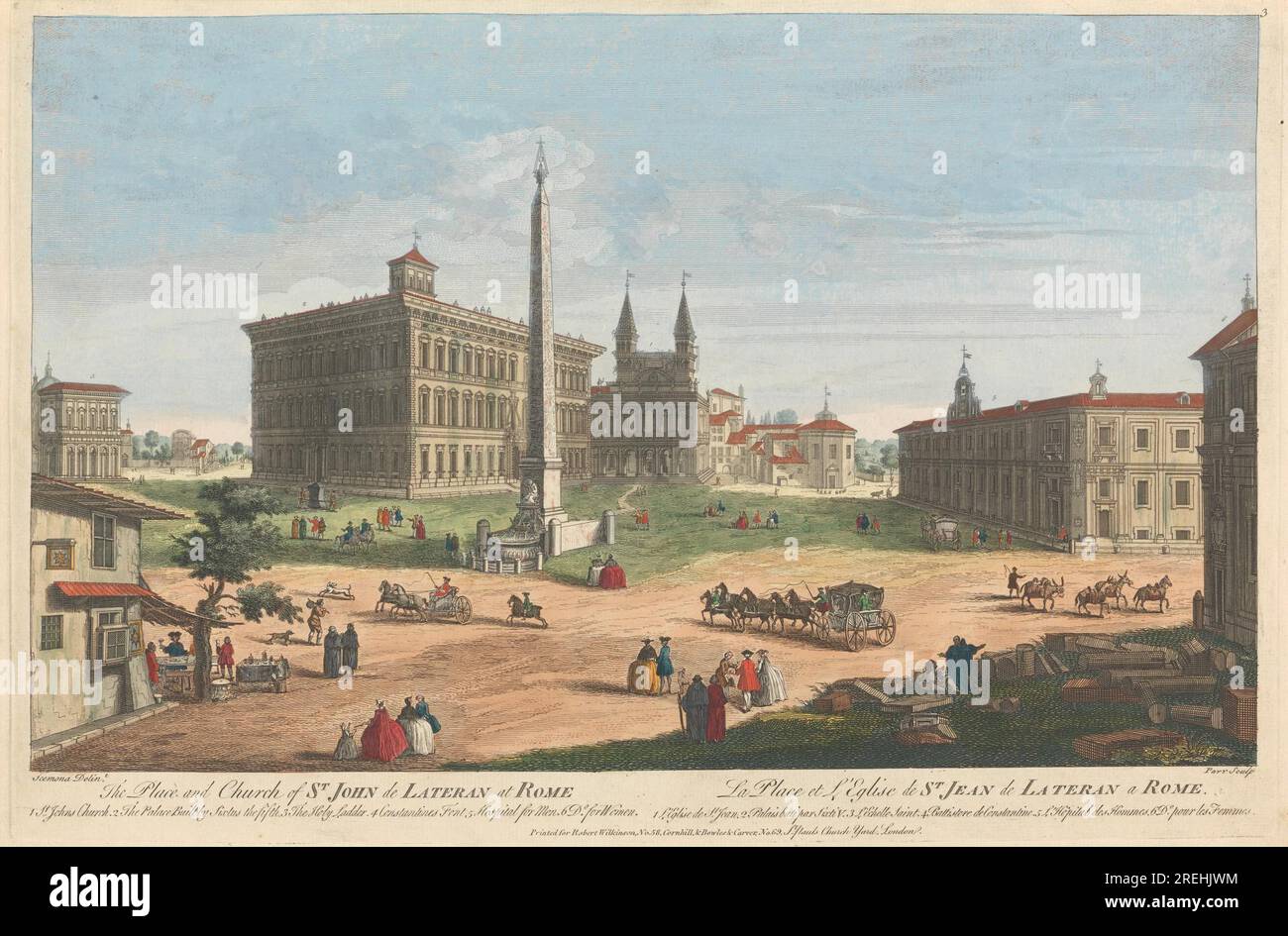 The Place and Church of St. John de Lateran at Rome; 1. St. Johns ...