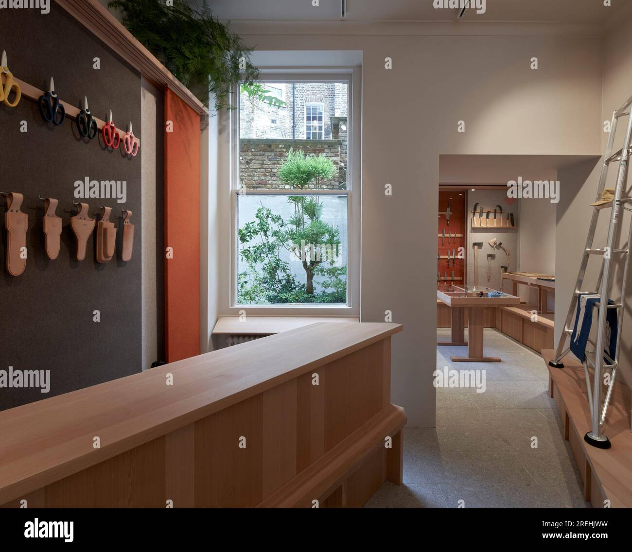 Shop Interior. Niwaki Store London, London, United Kingdom. Architect: Jones Neville, 2021 Stock ...