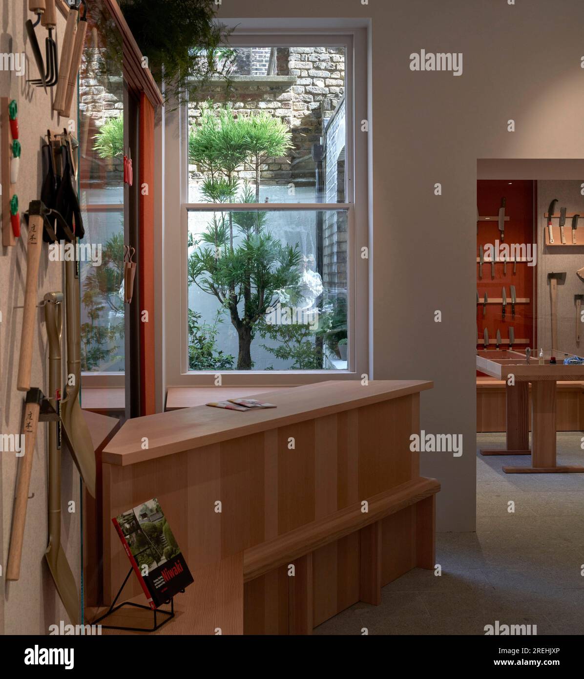 Shop Interior. Niwaki Store London, London, United Kingdom. Architect: Jones Neville, 2021 Stock ...