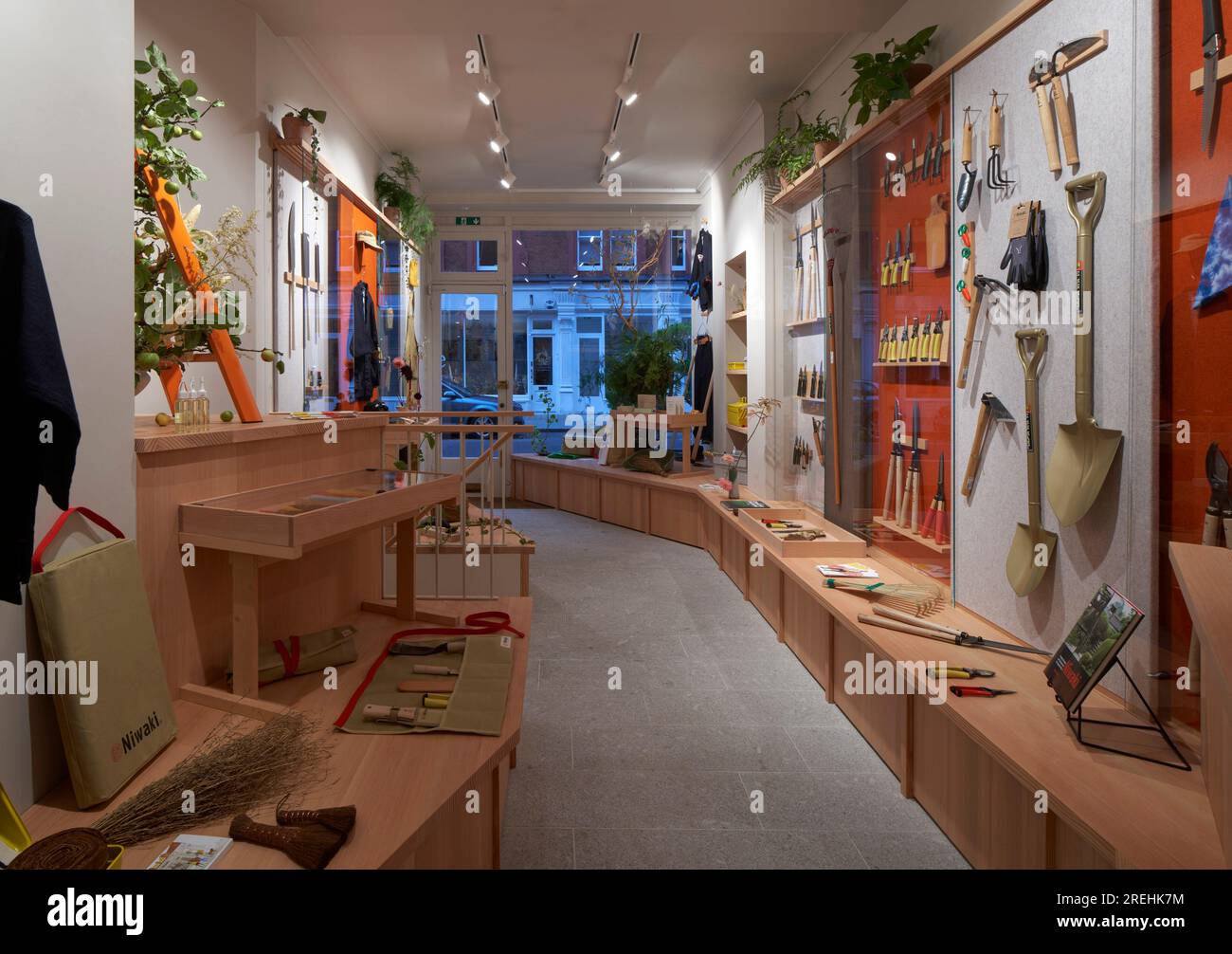 Shop Interior. Niwaki Store London, London, United Kingdom. Architect: Jones Neville, 2021 Stock ...