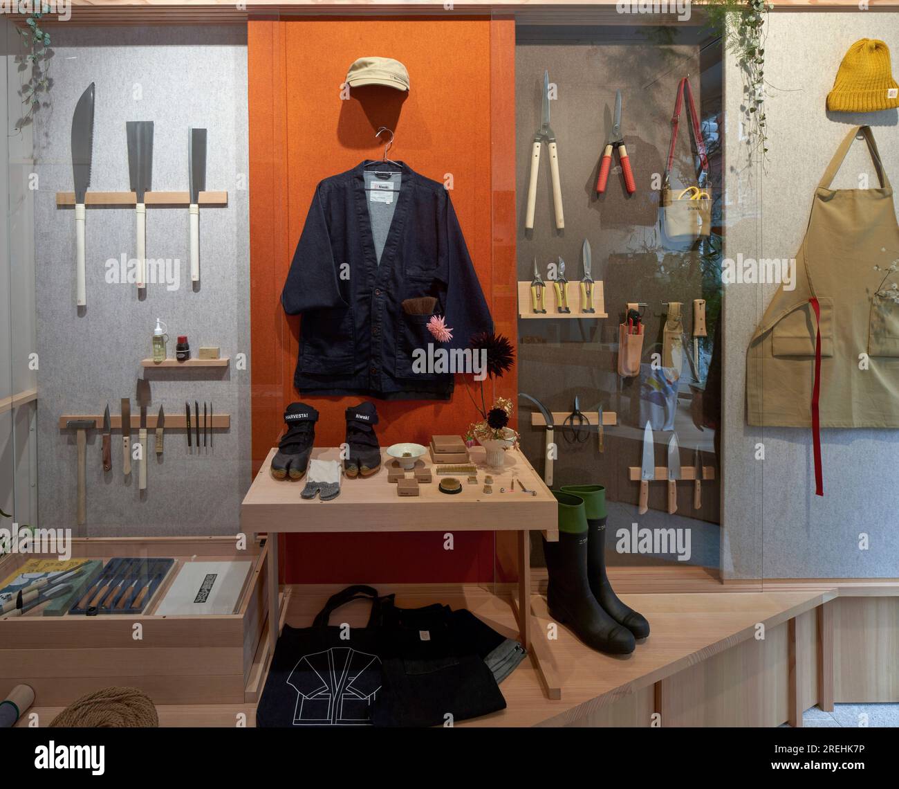 Shop Interior. Niwaki Store London, London, United Kingdom. Architect: Jones Neville, 2021 Stock ...