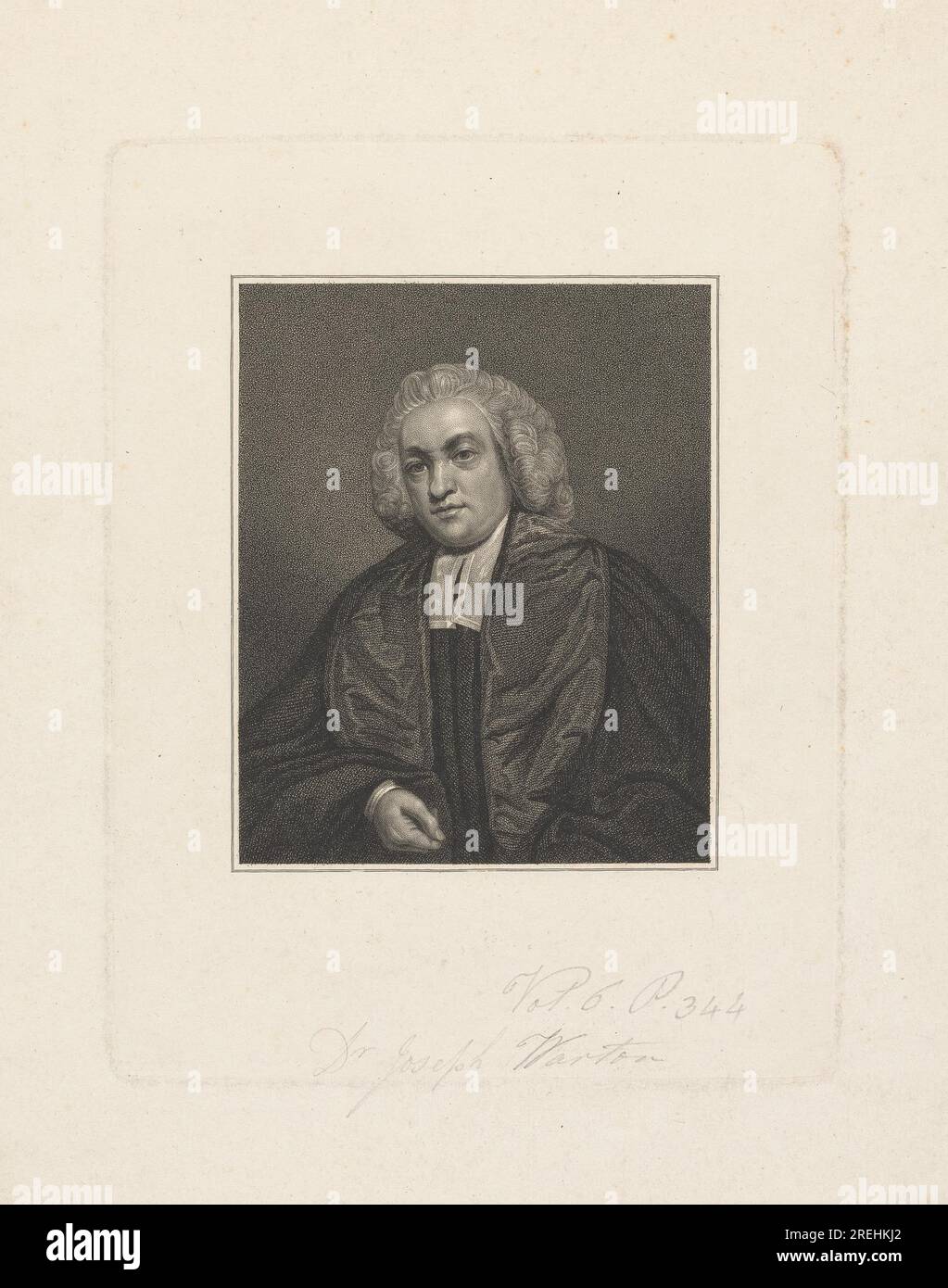 Dr. Joseph Warton by Anthony Cardon Stock Photo - Alamy