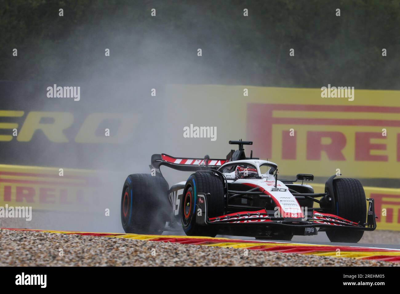 Kevin Magnussen (SVE) Haas VF-23 during Free Practice on Friday Jul ...