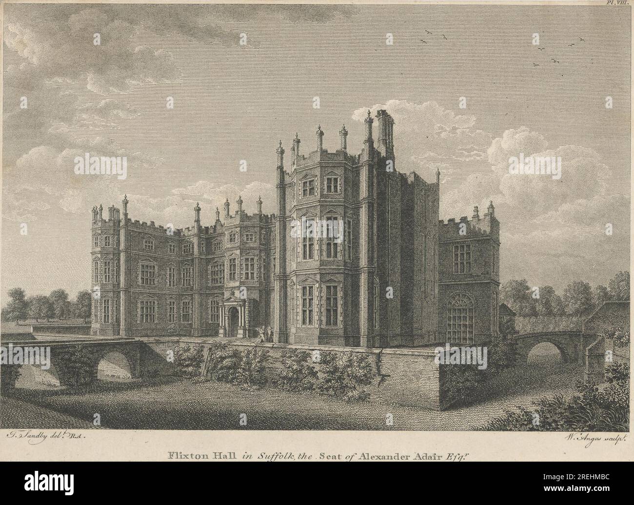 Flixton Hall in Suffolk, the Seat of Alexander Adair Esqr. by William ...