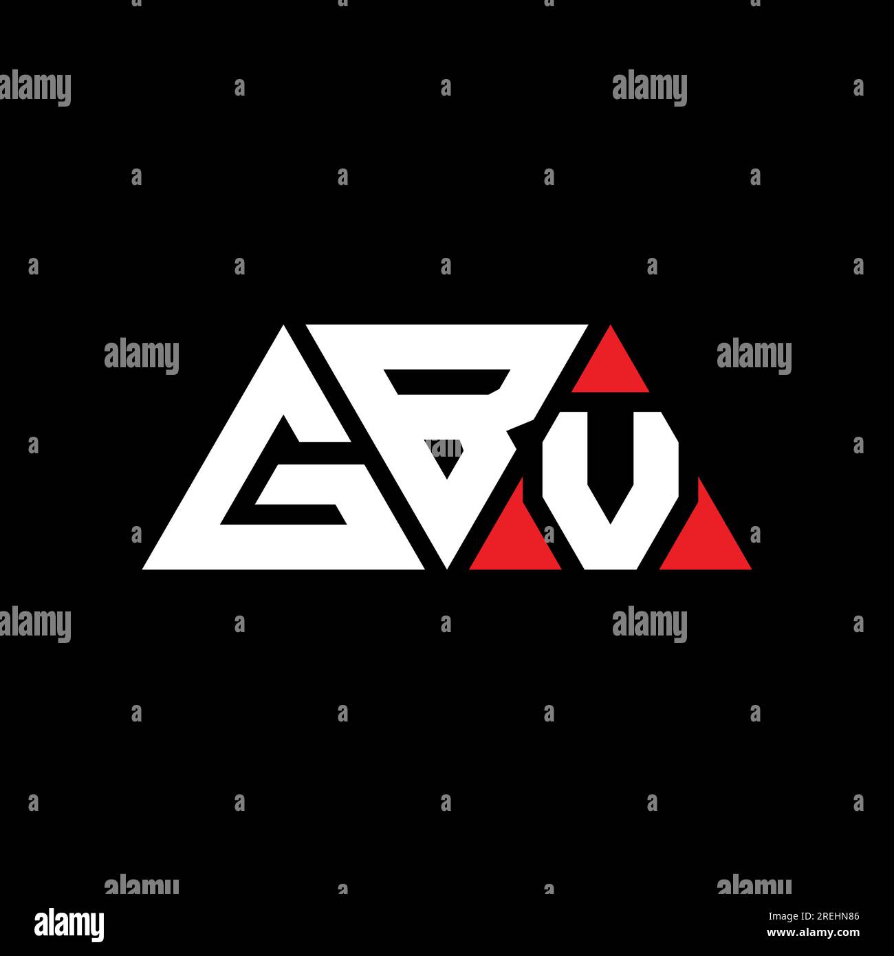 GBV triangle letter logo design with triangle shape. GBV triangle logo ...