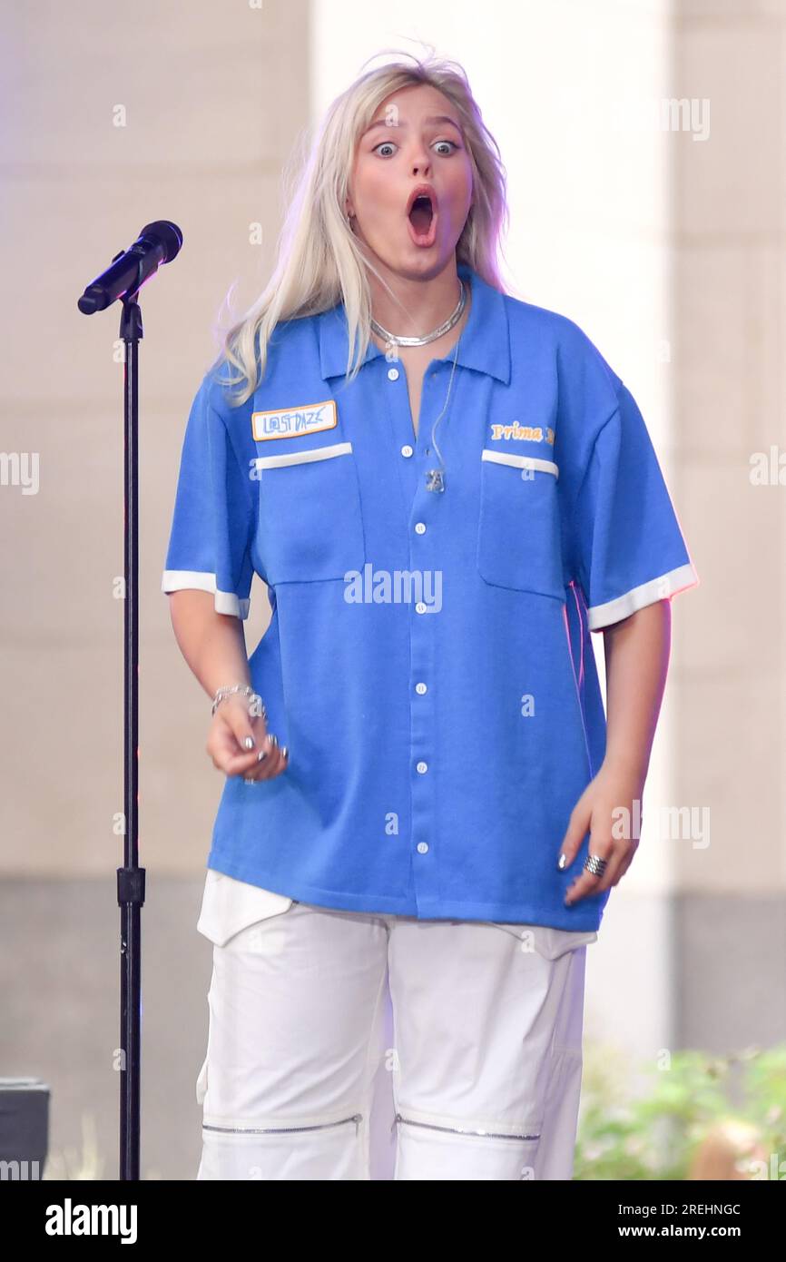 New York, USA. 28th July, 2023. Reneé Rapp performs on NBC's "Today ...