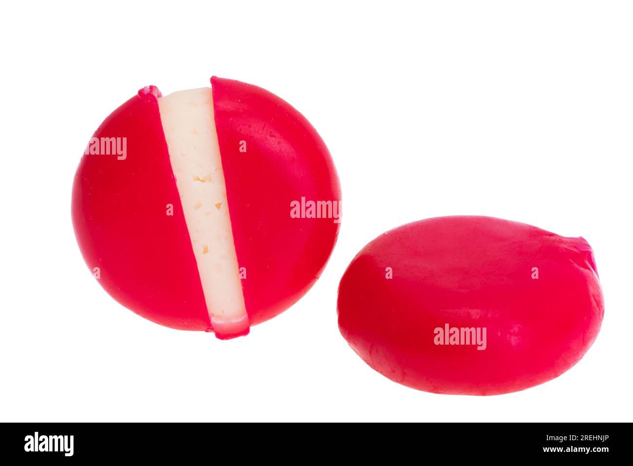 round cheese isolated on white background Stock Photo - Alamy