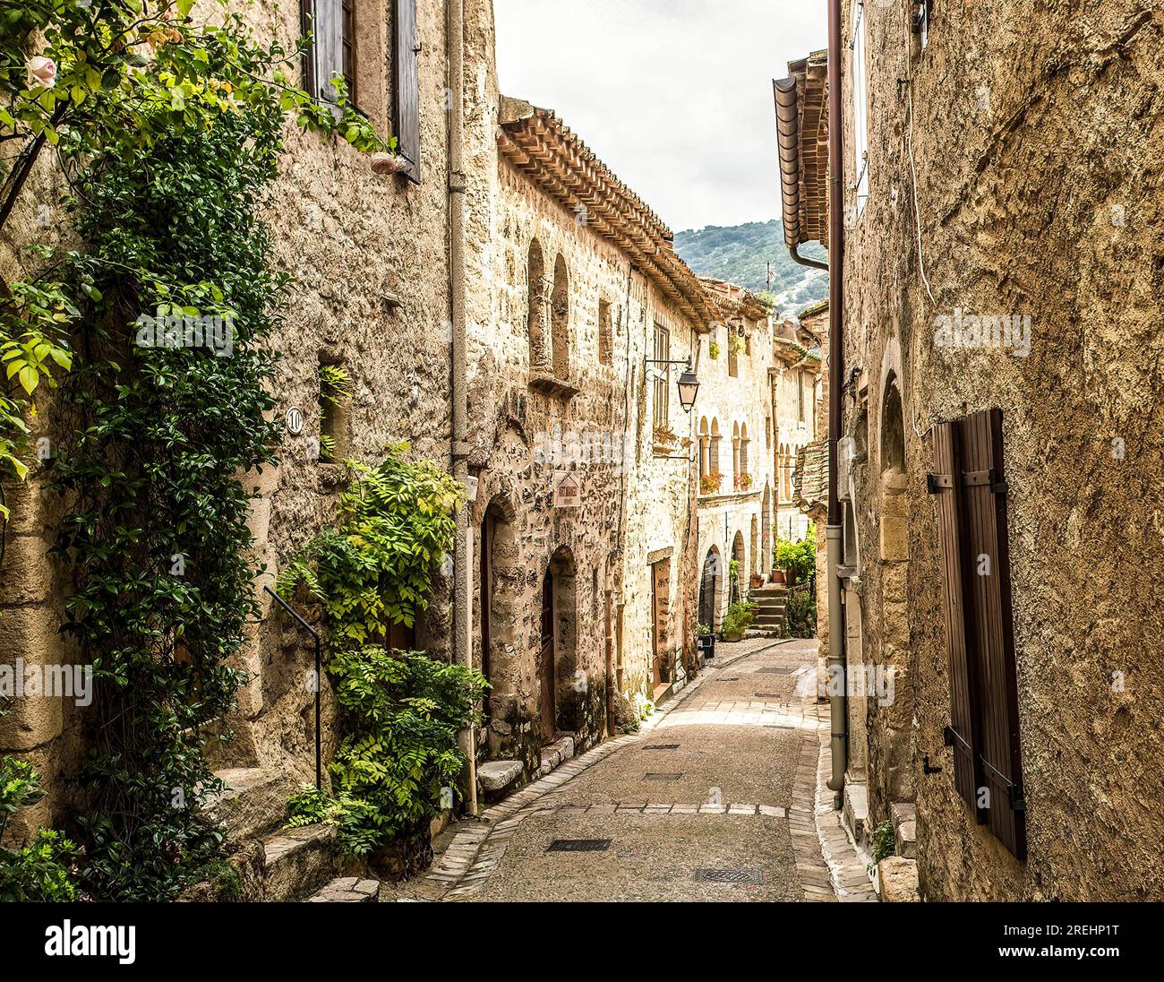 St Guilhem le Désert Stock Photo - Alamy