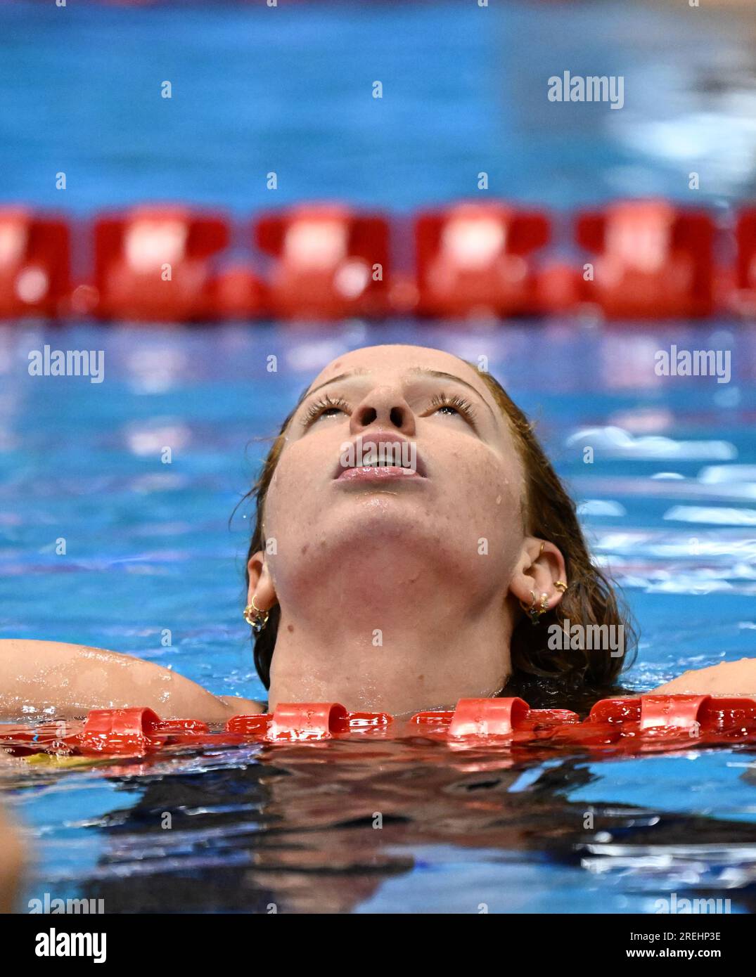 Fukuoka Japan 28th July 2023 Mollie Ocallaghan Of Australia Reacts