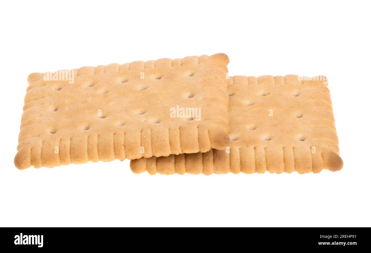 rectangular cookies isolated on white background Stock Photo - Alamy