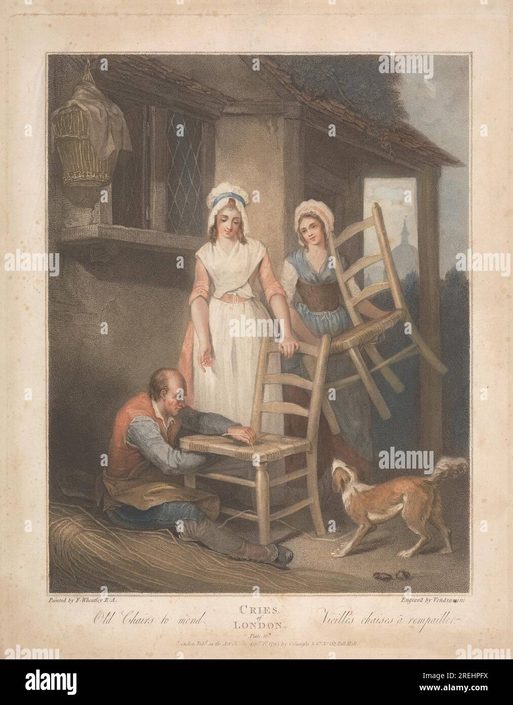Old Chairs to Mend 1795 by Giovanni Vendramini Stock Photo - Alamy