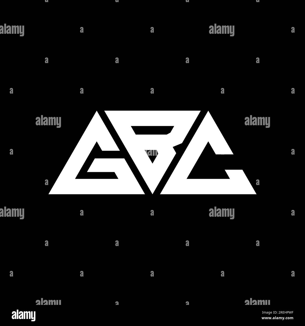 GBC triangle letter logo design with triangle shape. GBC triangle logo design monogram. GBC ...