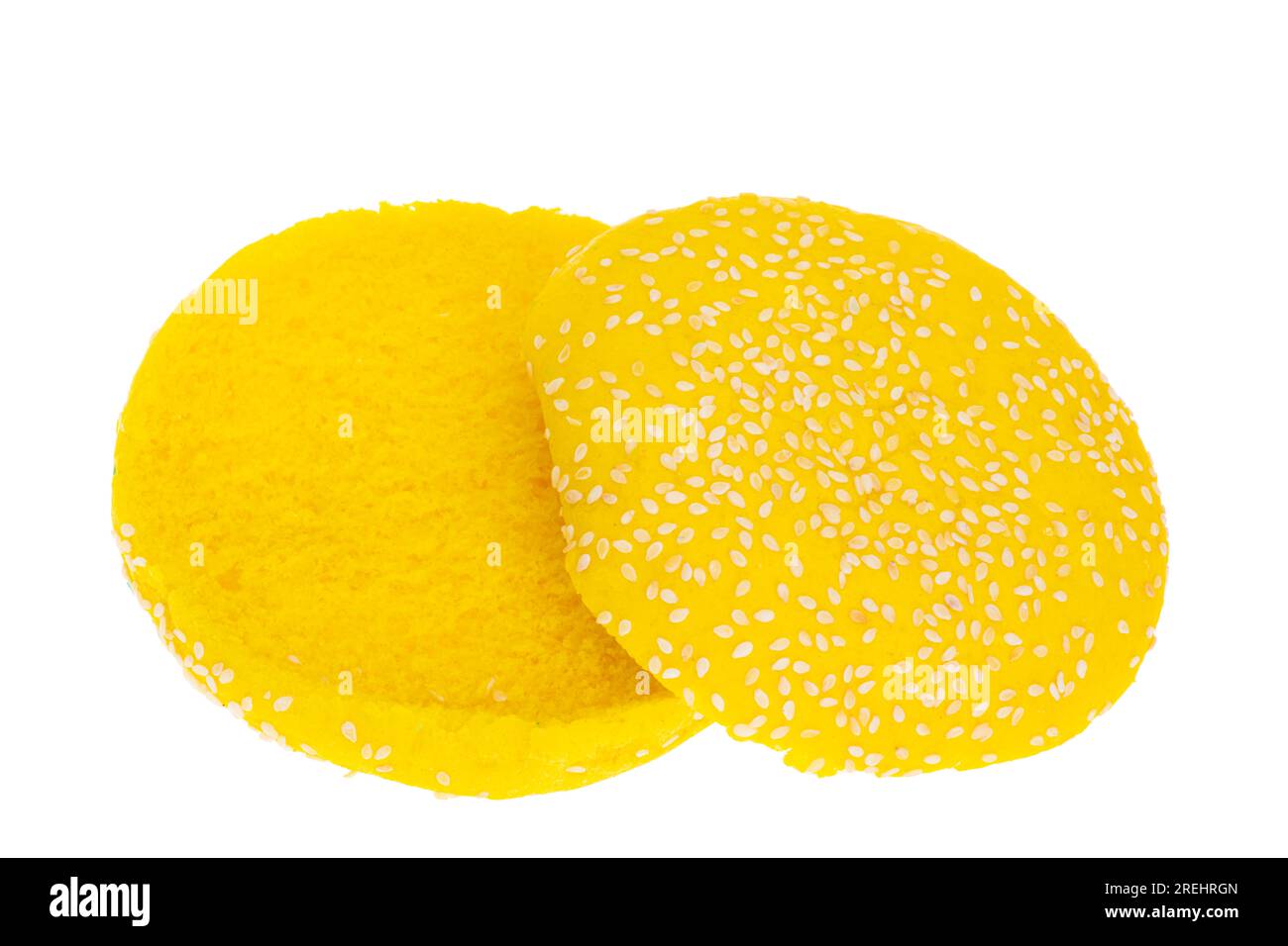 colored burger bun isolated on white background Stock Photo - Alamy