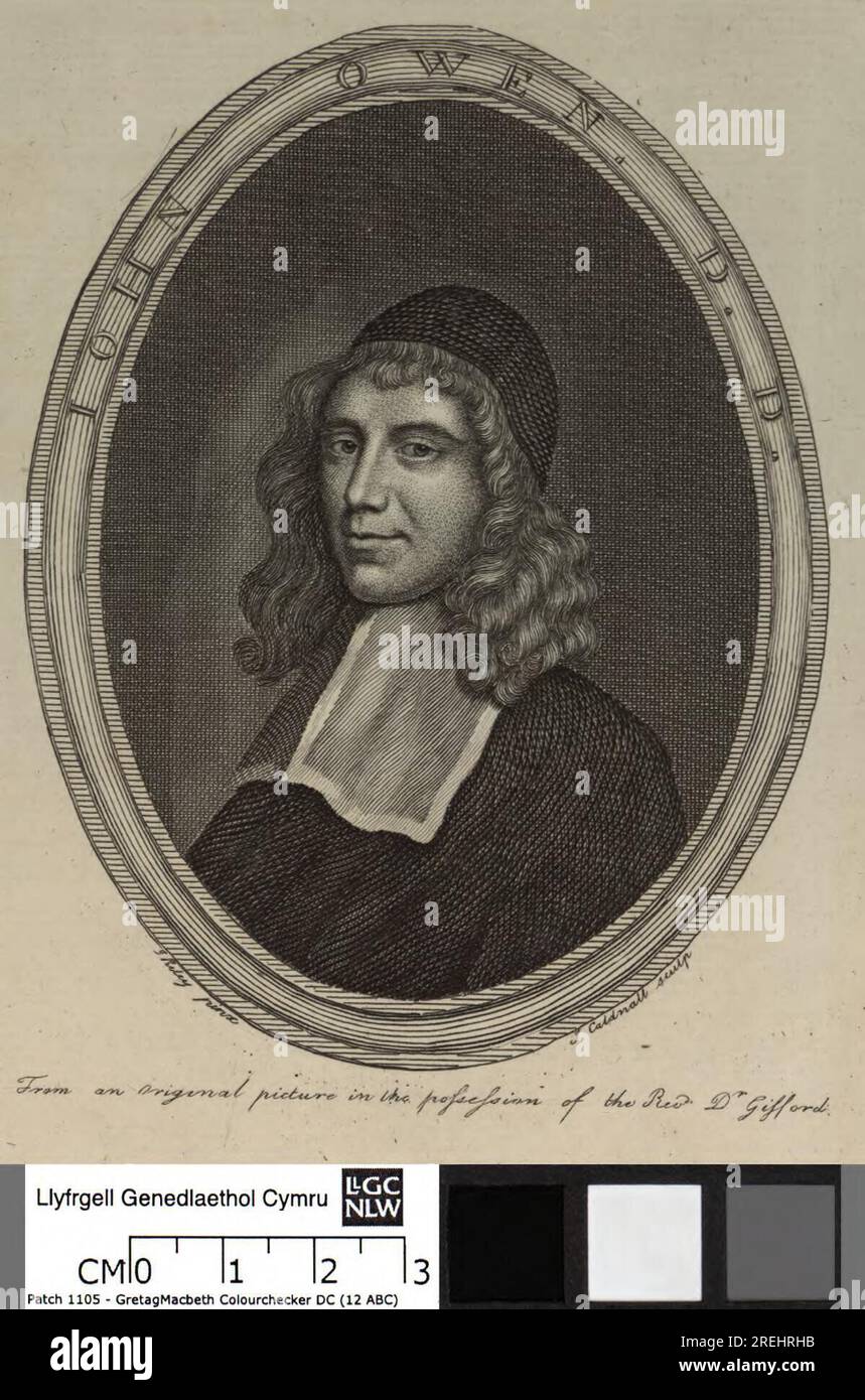 John Owen. D.D 1775 by James Caldwall Stock Photo - Alamy