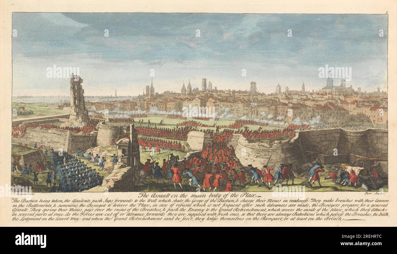 The Assault on the Main Body of the Palace;... by R. Parr Stock Photo ...