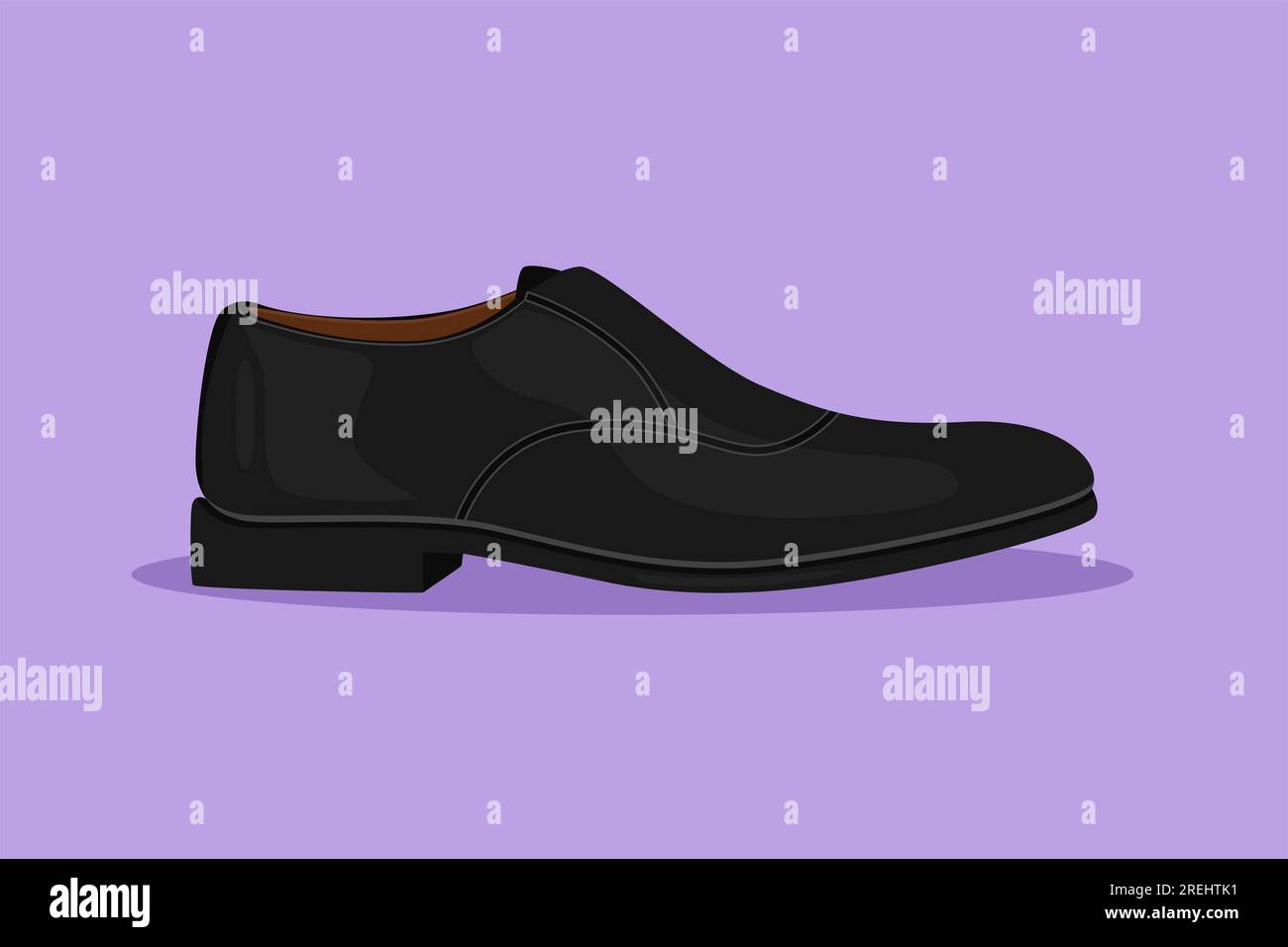 Graphic flat design drawing shoes realistic with stylish black men ...