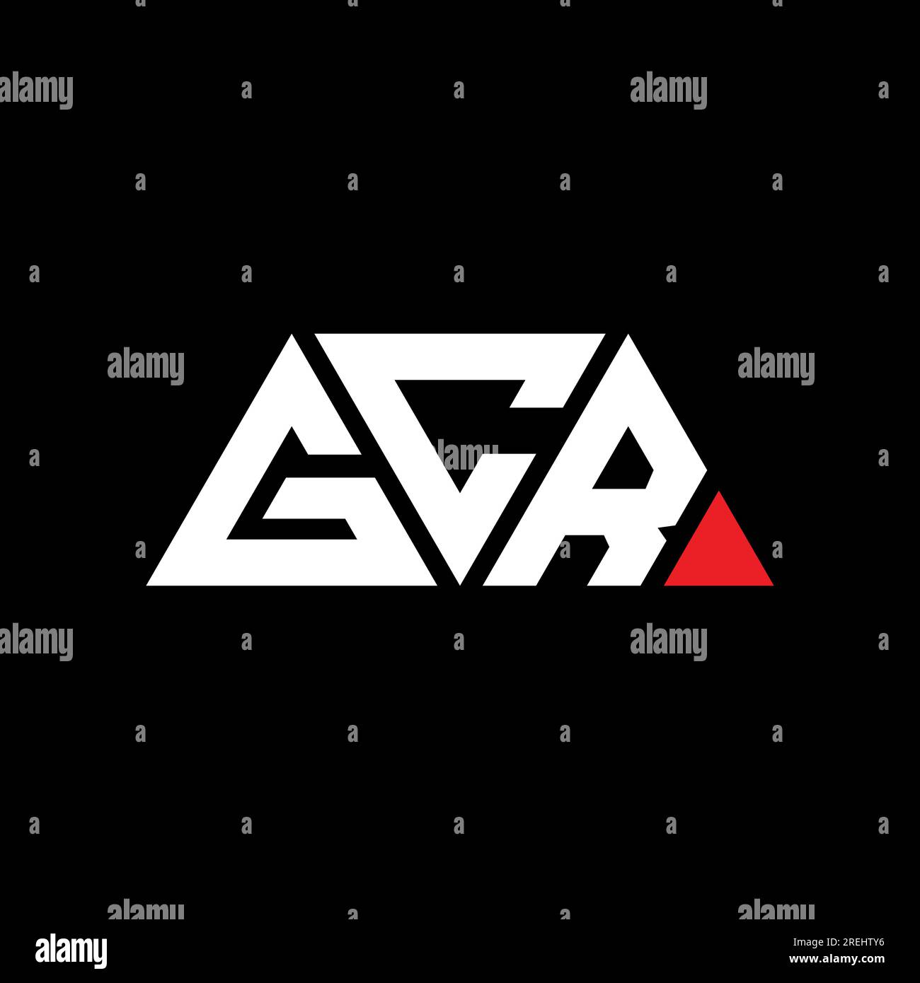 GCR triangle letter logo design with triangle shape. GCR triangle logo ...