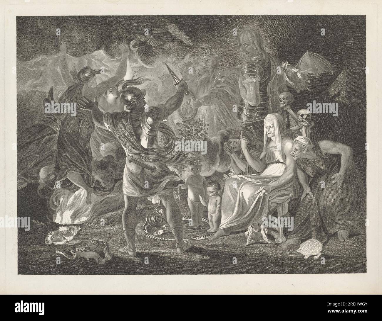 MacBeth, Act I,V Scene I: "A Dark Cave in the Middle a Cauldrom Boiling ...