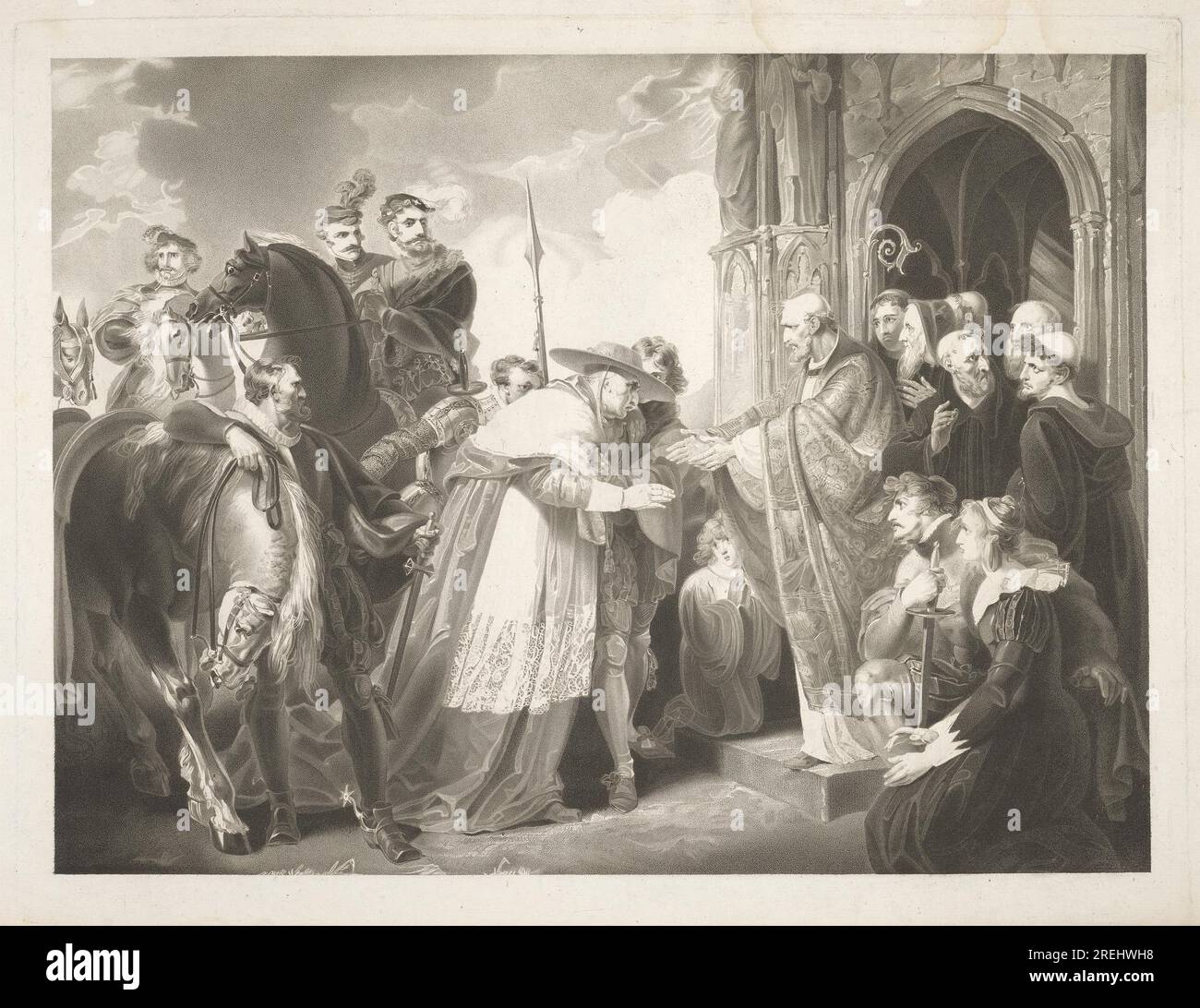 Henry VIII, Act IV, Scene II, Abbey of Leicester. Wolsey ...