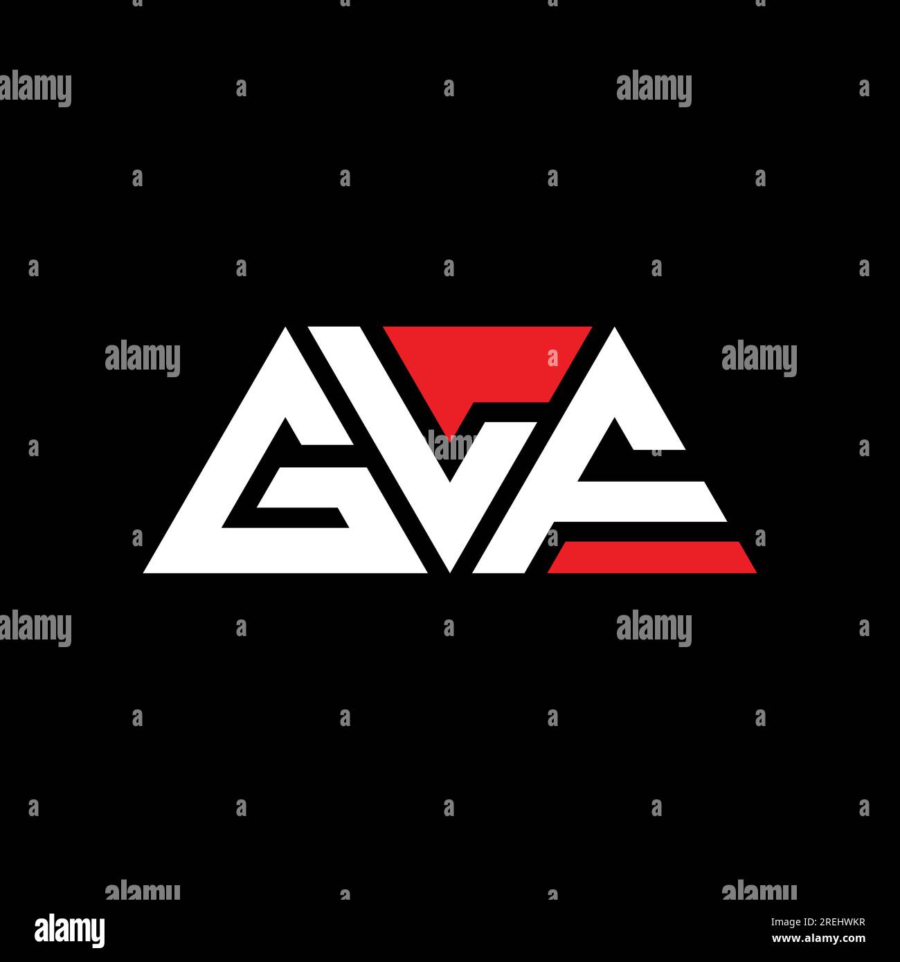 GLF triangle letter logo design with triangle shape. GLF triangle logo ...