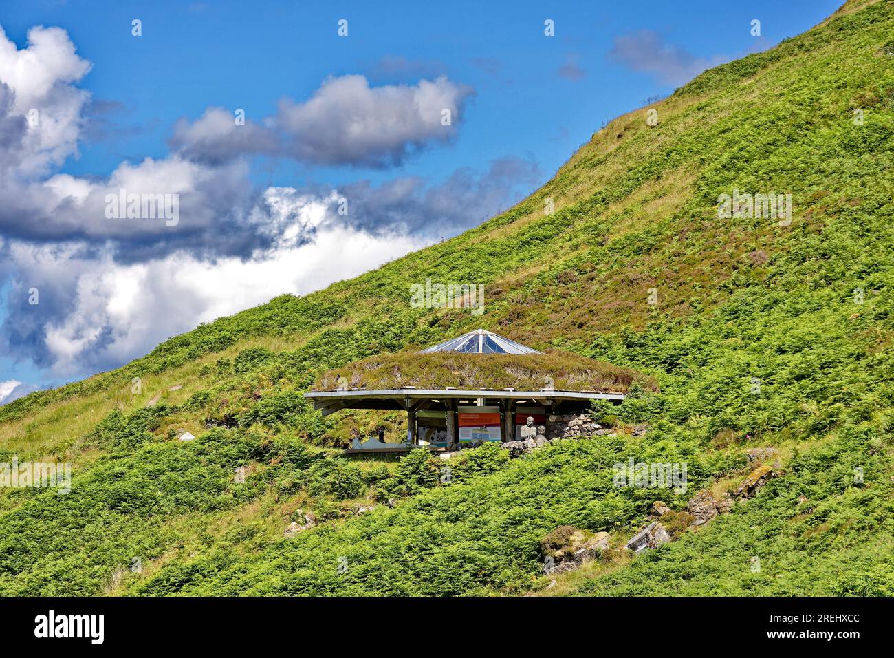 Knockan Crag West Highlands Geopark Scotland summer view to the ...
