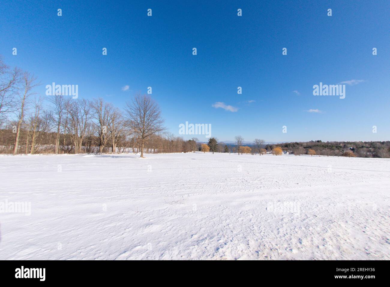 Winter scene during freezing weather Stock Photo - Alamy