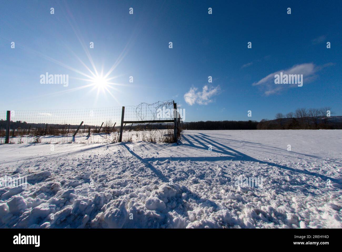 Winter scene during freezing weather Stock Photo - Alamy
