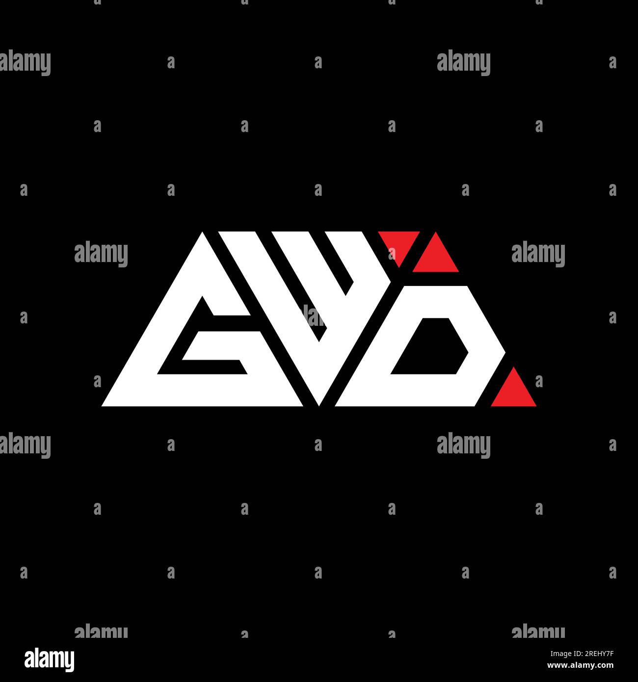 Gwd logo design Stock Vector Images - Alamy