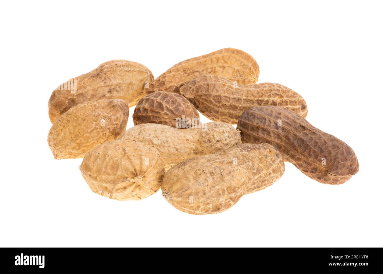 peanut in shell isolated on white background Stock Photo - Alamy