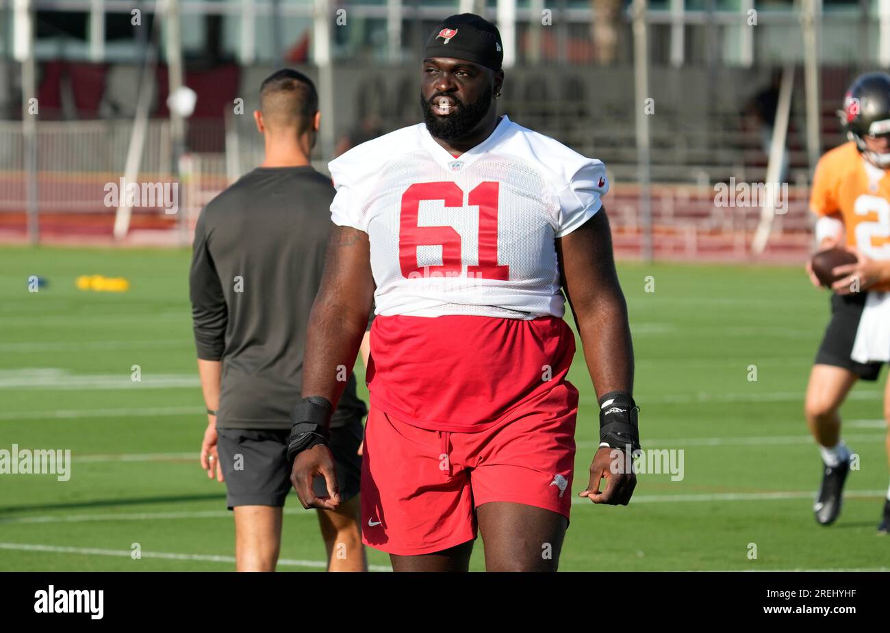 Tampa Bay Buccaneers tackle Silas Dzansi during an NFL football ...
