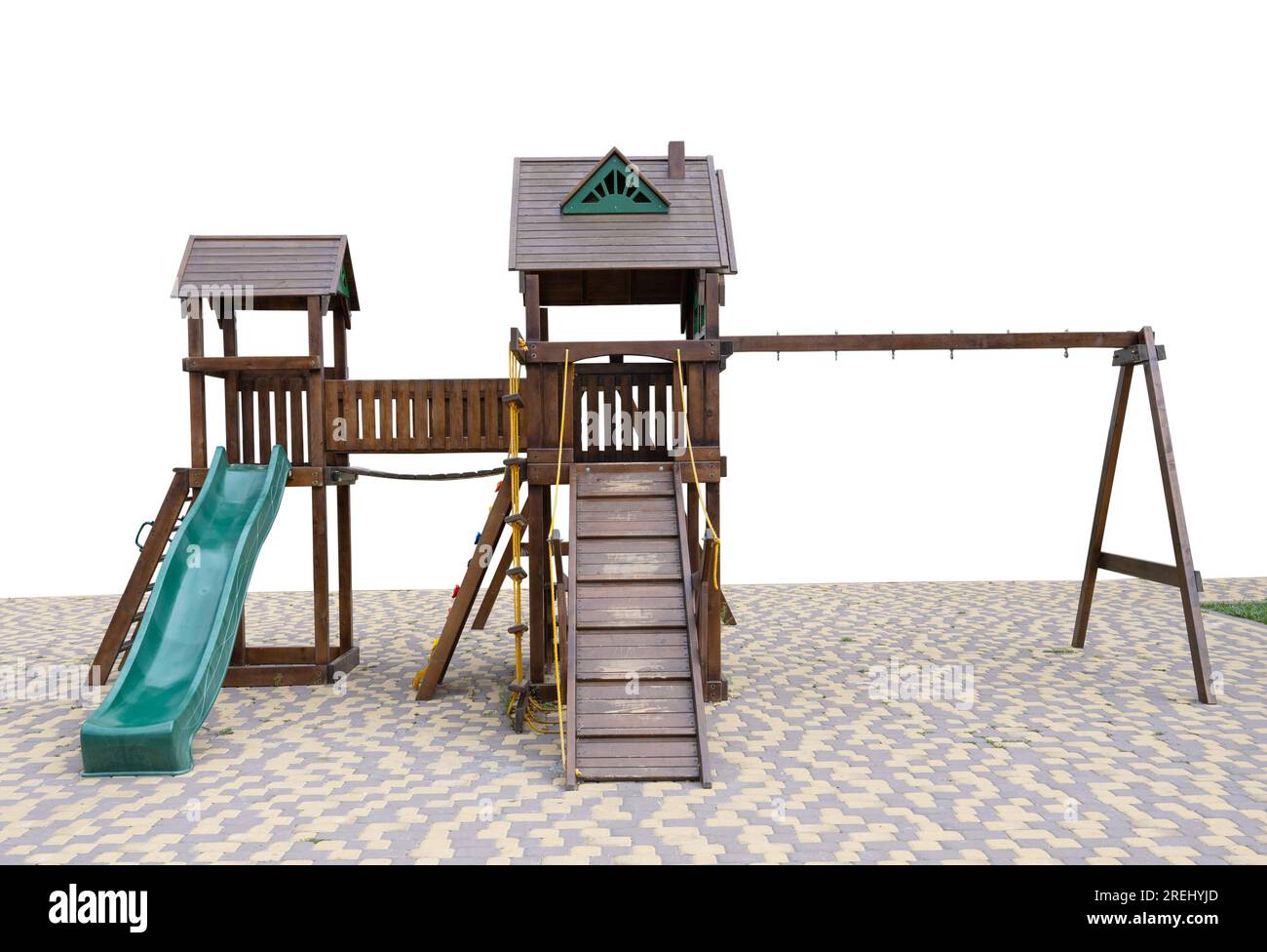 playground isolated on white background Stock Photo - Alamy