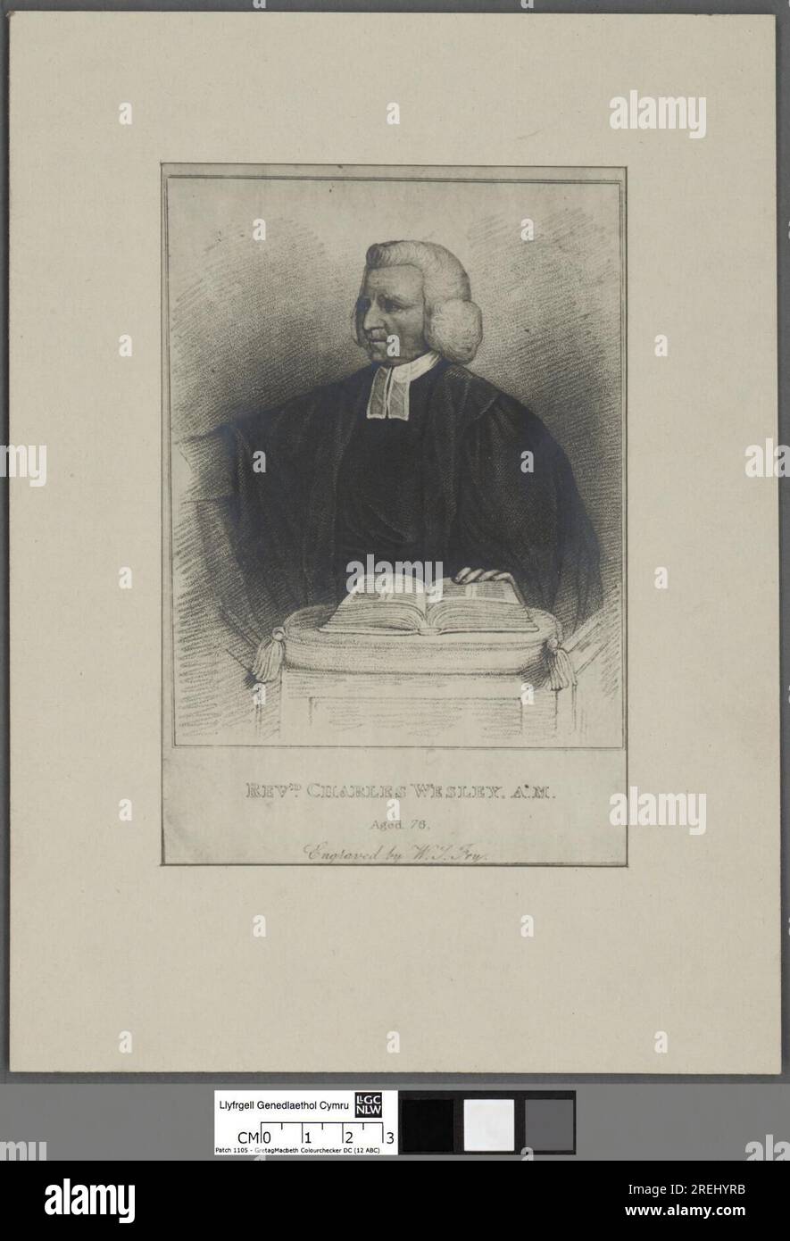 Revd. Charles Wesley, A.M circa 1880 by William Thomas Fry Stock Photo ...