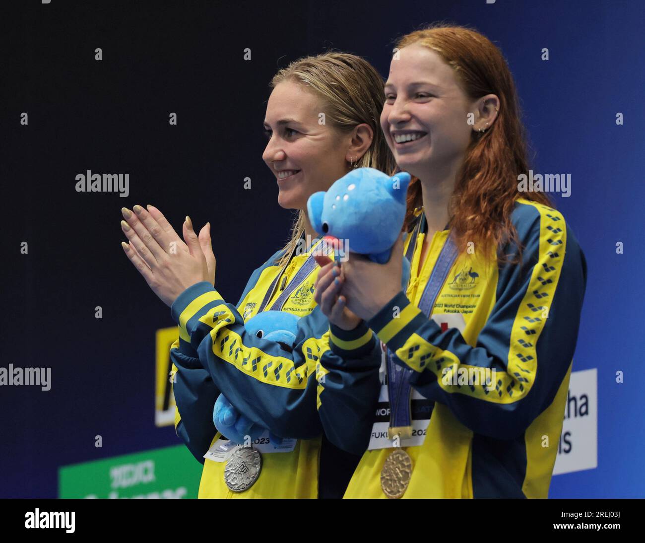 Australian Ariarne Titmus L Silver Mollie Ocallaghan Winner Pose