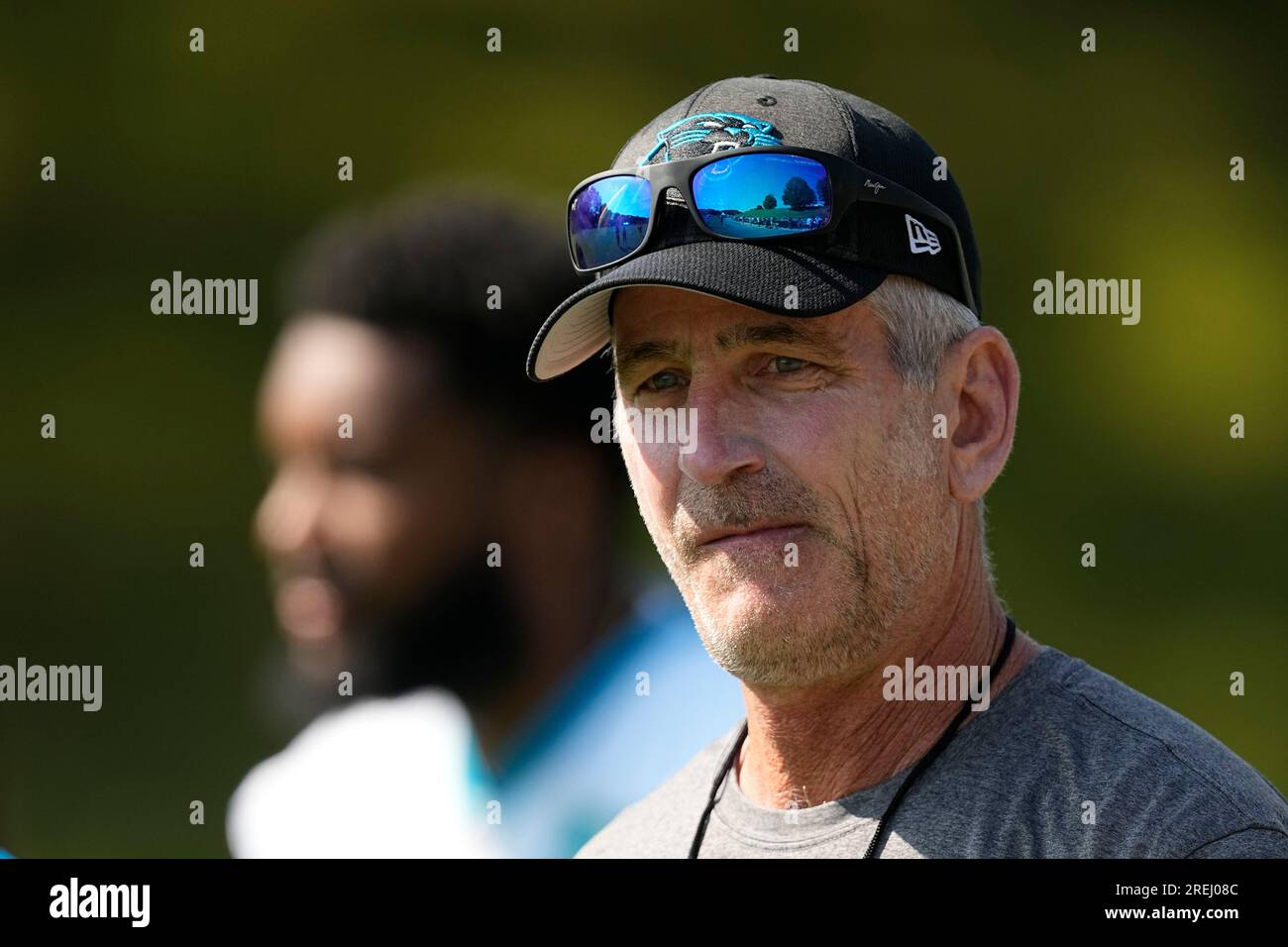 Carolina Panthers coach Frank Reich arrives at the NFL football team's ...