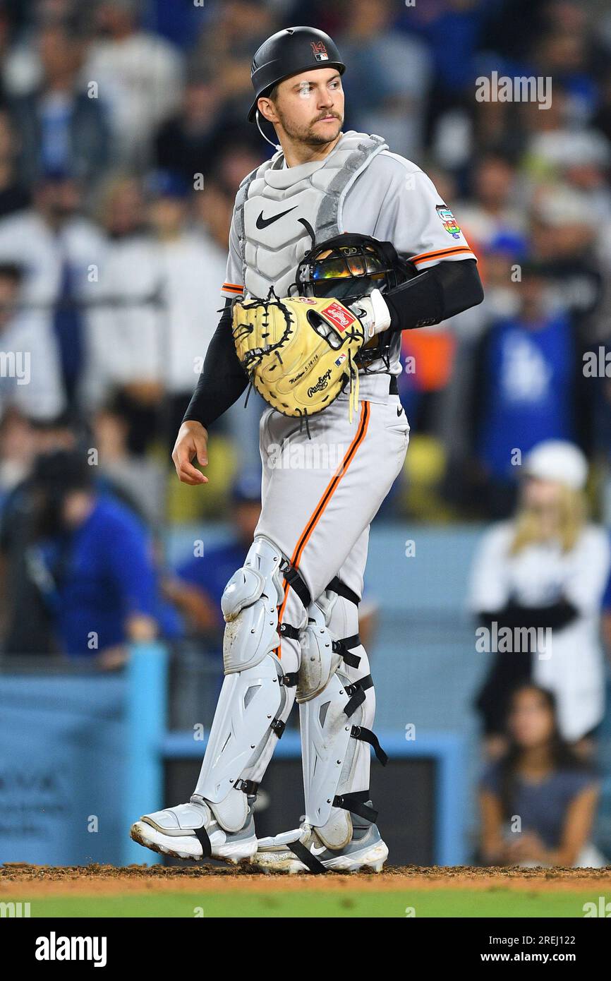 LOS ANGELES, CA - JUNE 16: San Francisco Giants catcher Patrick Bailey ...